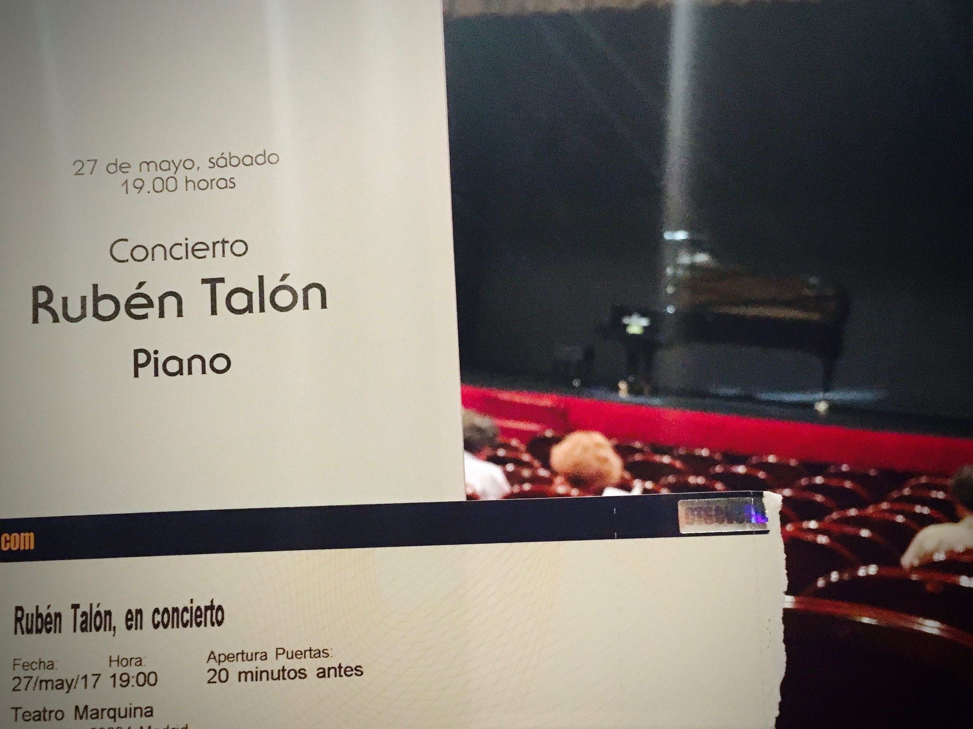 Rubén Talón, un piano de cola y el Teatro Marquina | Proyecto Duas